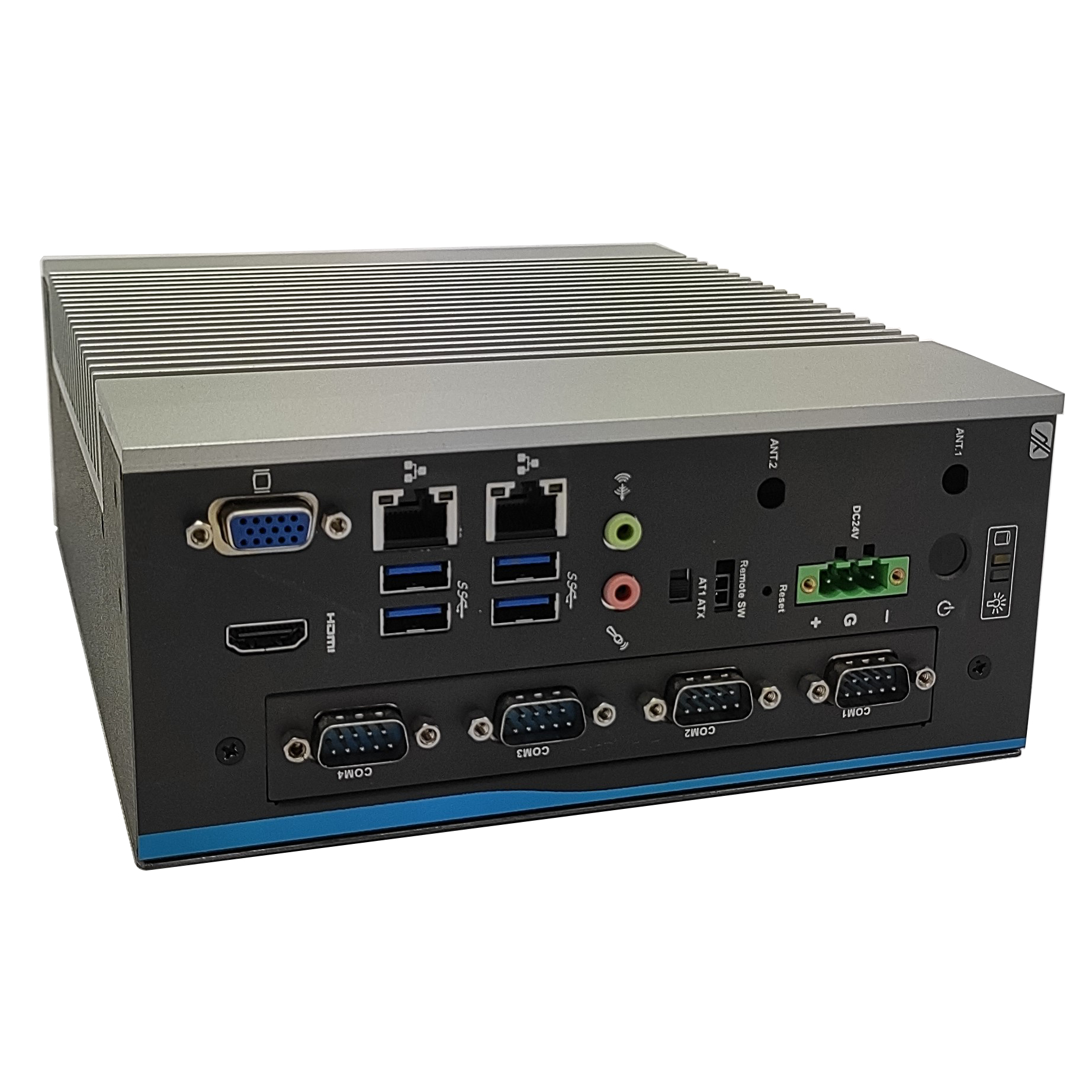 2-slot Fanless Industrial System with LGA1151 Socket 7th/6th Gen Intel® Core™ i7/i5/i3 & Celeron ...